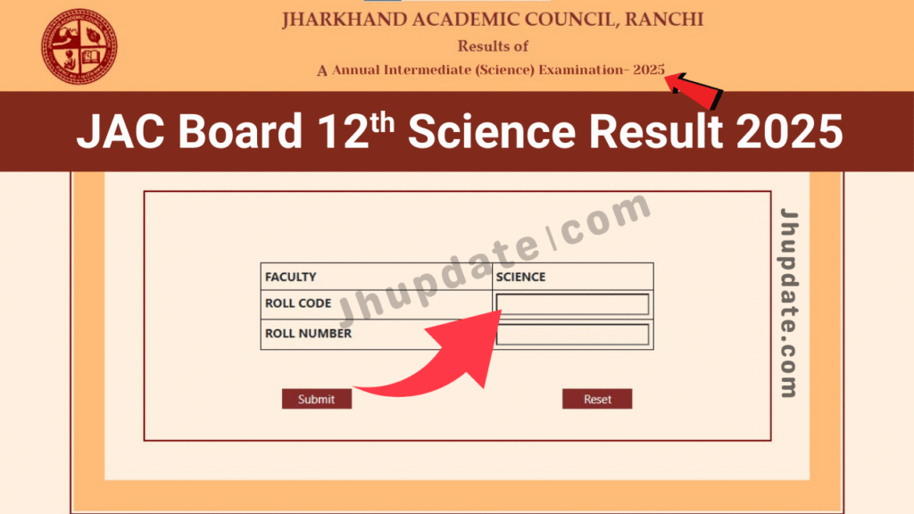 JAC 12th Science Result 2025 Released @jacresults.com; Direct Link ...